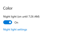 How To Turn on Windows 10 Night Light - Computer Repair Blog
